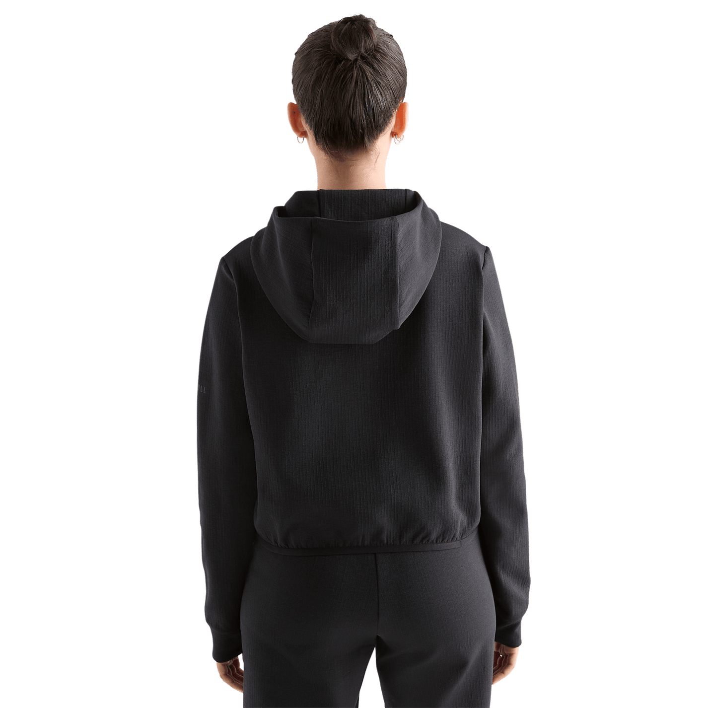 Women's Black Drive Cropped Zip-Up | NOBULL