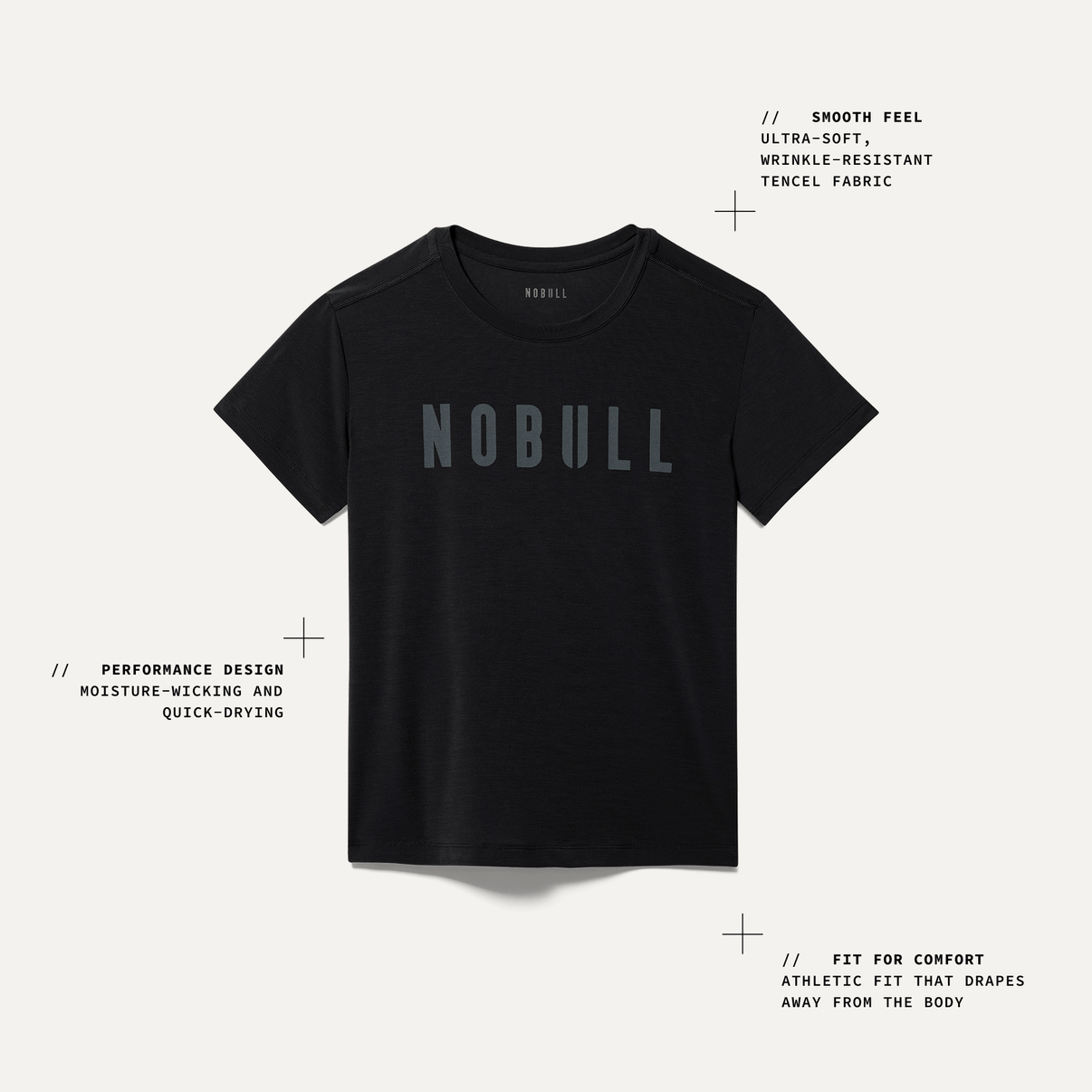 Women's Black NOBULL Tee