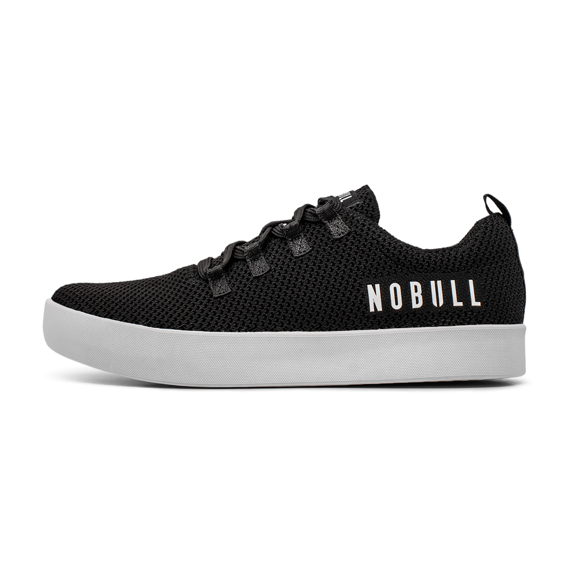 Men's Black White Recs Knit Shoes | NOBULL